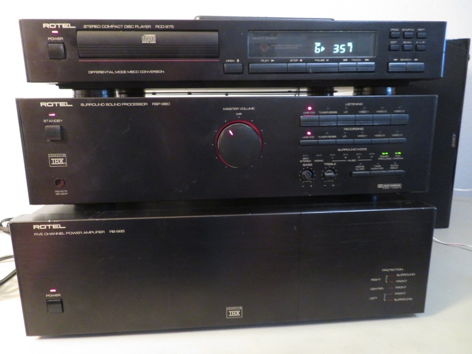 Rotel RSP-980 Surround Sound Processor Lucasfilm THX Dolby Surround ...