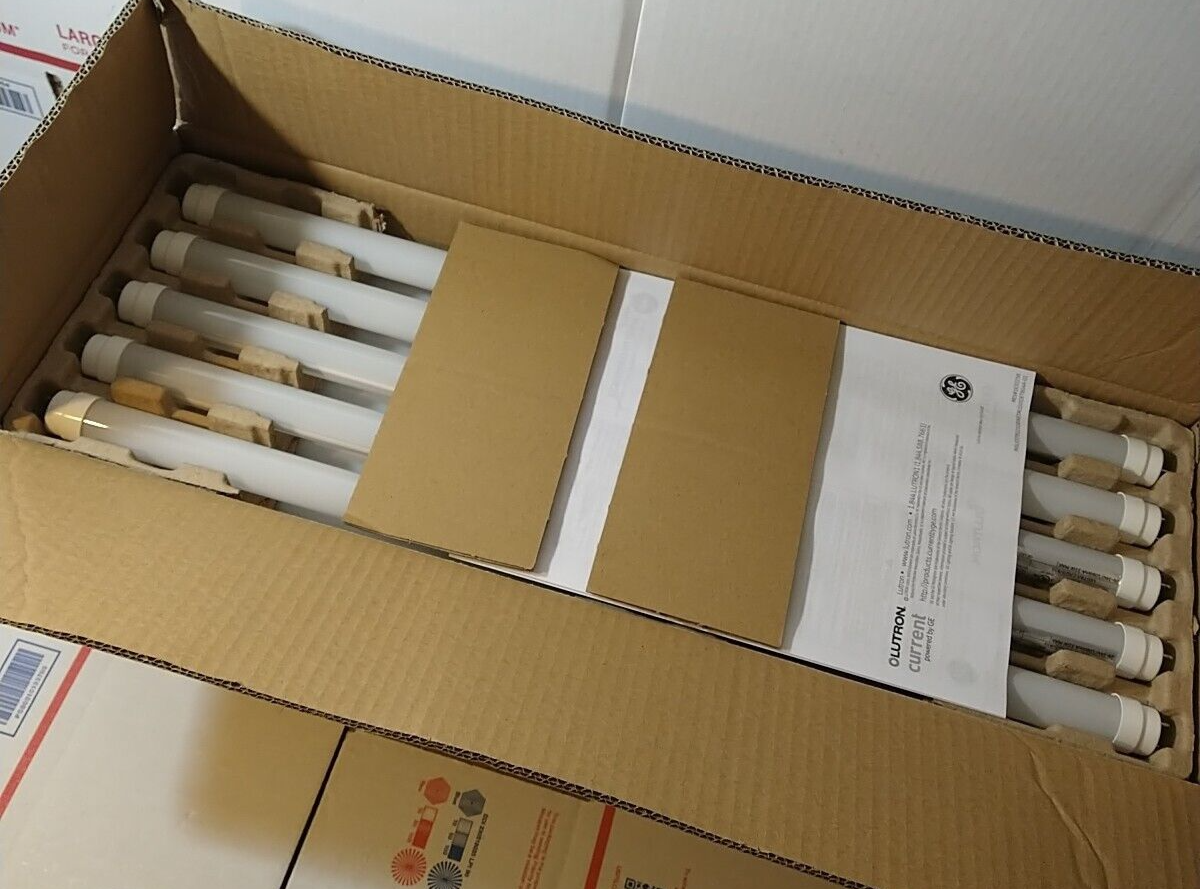 20 PACK GE 36408 LEDT8/LC/G/2/835 2' 3500K Lumen 24 inch Type C LED T8 ...