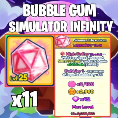 🔥 Bubble Gum Simulator Infinity | x11 High Roller | Fast Delivery ...