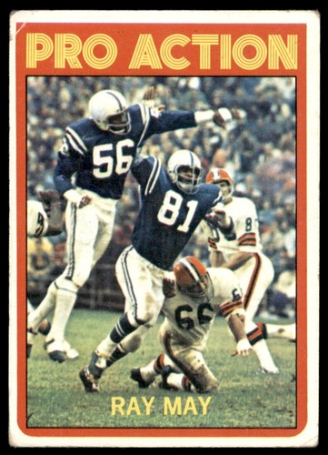 1972 Topps Football Ray May Baltimore Colts #262 | eBay