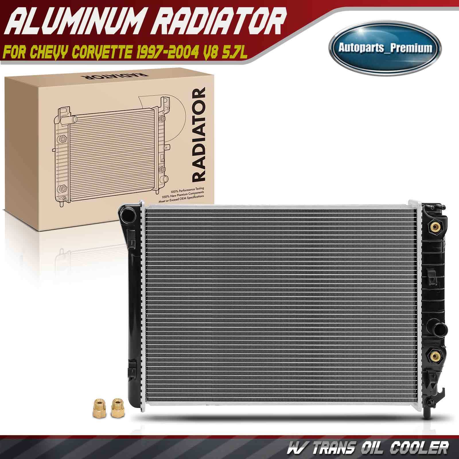 Aluminum Radiator w/ Trans. Oil Cooler for Chevrolet C5 Corvette 1997 ...