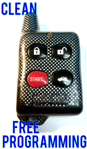 CLEAN CARBON FIBER MARS OMEGA KEYLESS REMOTE START FOB 4 BT BLUE LED ...