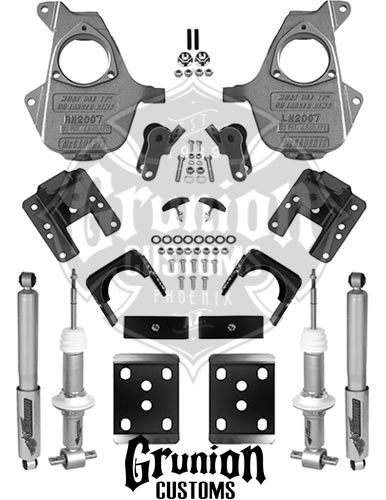 McGaughys 3/5, 4/6 or 5/7 Lowering Kit 2007 -2013 Chevy Silverado GMC ...