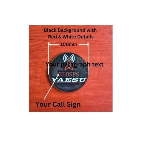 Shack Desktop Coaster with your Call Sign & Yaesu Logo | eBay UK