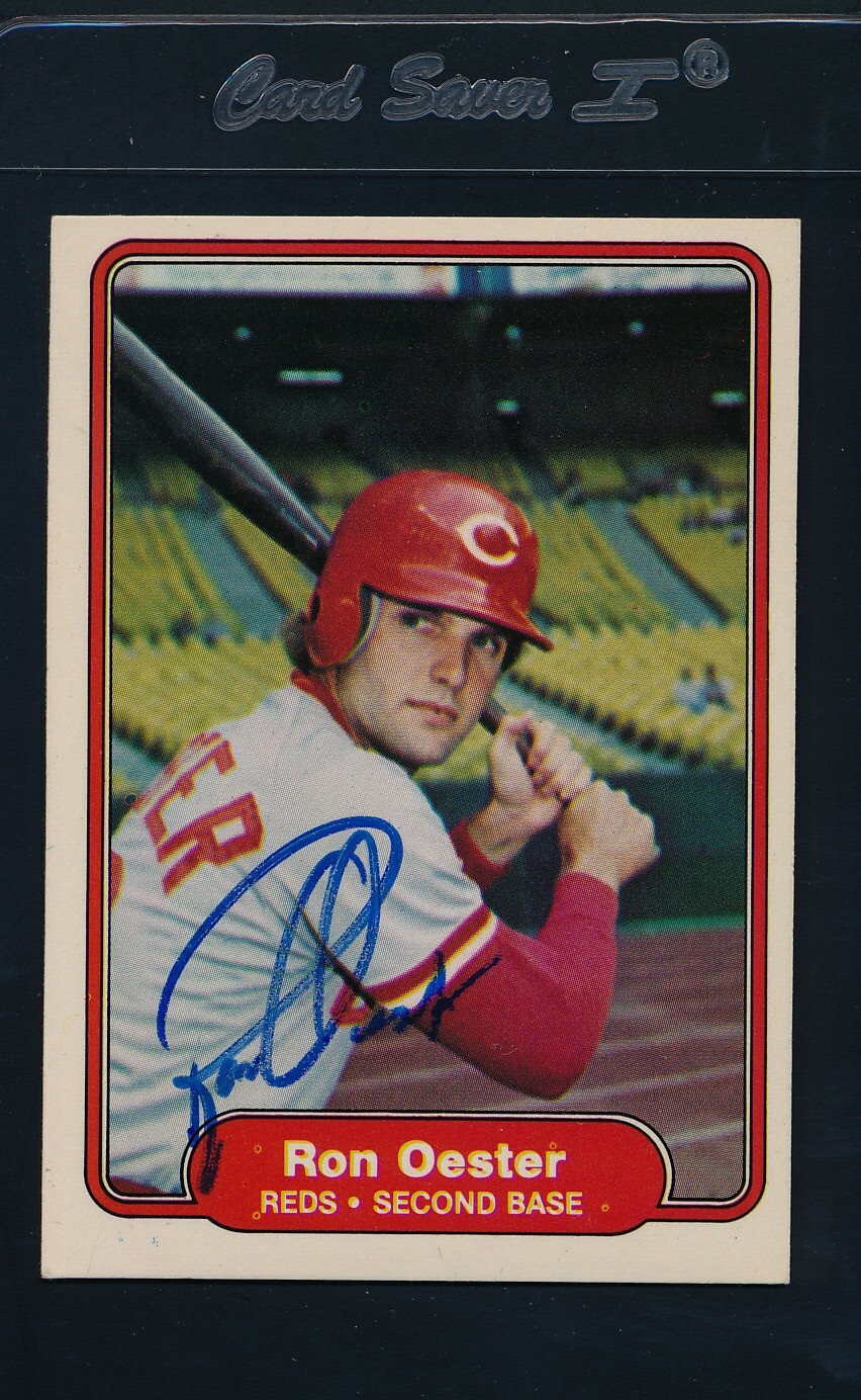 1982 Fleer #79 Ron Oester Reds Signed Auto *26466 | eBay