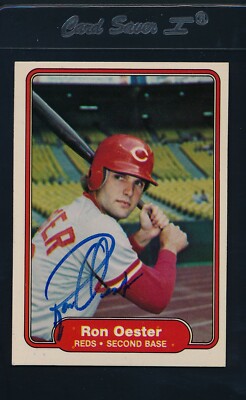 1982 Fleer #79 Ron Oester Reds Signed Auto *26466 | eBay