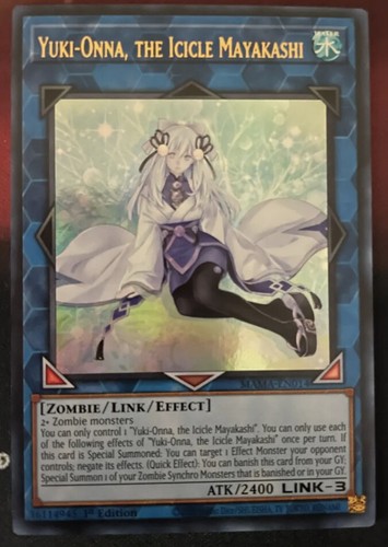 🔥Yugioh MAMA-EN014 Yuki Onna The Icicle Mayakashi ULTRA RARE NM 1ST ...