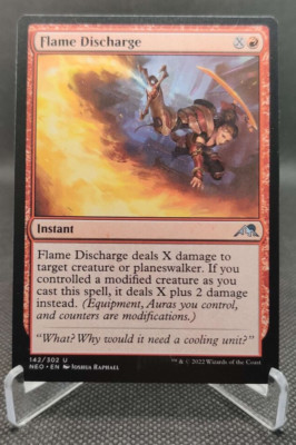 MTG Kamigawa Neon Dynasty Flame Discharge 142/302 Magic the Gathering ...
