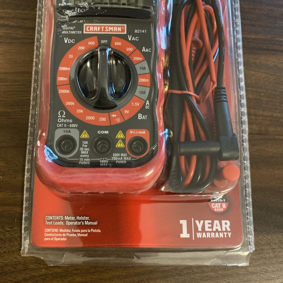 New Rare CRAFTSMAN Model 34-82141 8 Function Digital Multimeter Volt AC/DC 887327821415| eBay