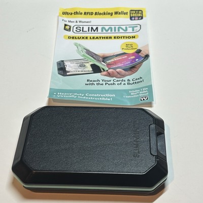 Slim Mint Ultra-Thin leather RFID-Blocking Wallet (New) | eBay