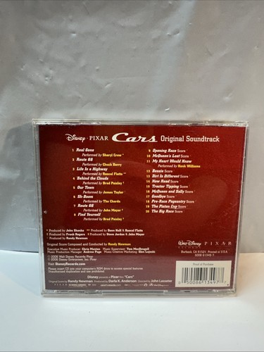 Disney Pixar's Cars Original Movie Soundtrack CD | eBay