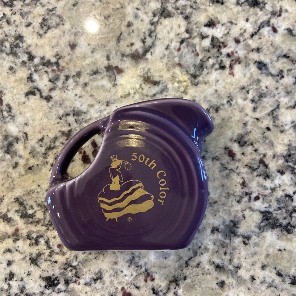 Fiesta 50th Color Mini Disc Pitcher in Mulberry | Fiestaware Dancing ...