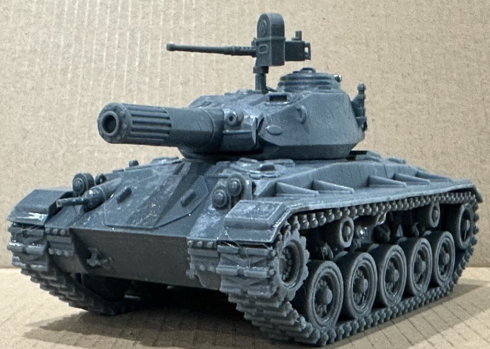 1/44 Scale 3D printed Allied Chaffee Light Tank, with Dust 1947 Weapons ...