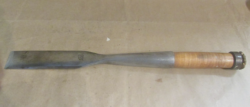 Vintage BARR 1 1/2" Timber Framing Chisel Wood Socket Handle & Steel Ferrule | eBay