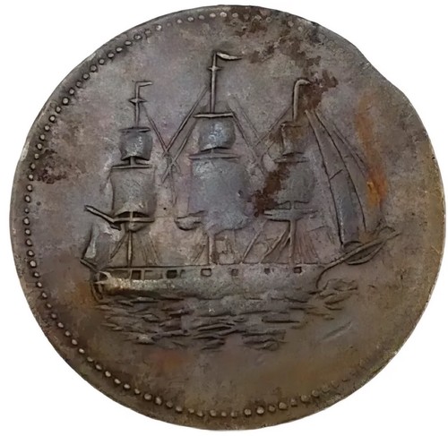 (1830's) Baltimore MD 8b (R-5) Ship & Shield Merchant Token | eBay