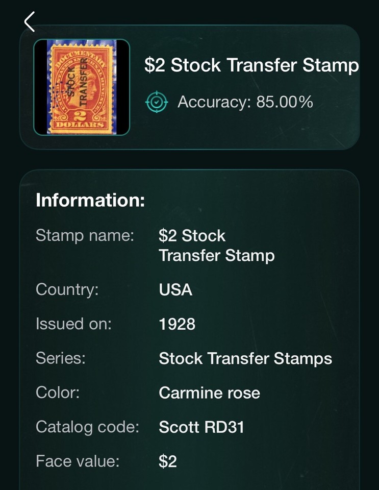 United States Internal Revenue Documentary $2 Stock Transfer Stamp | eBay