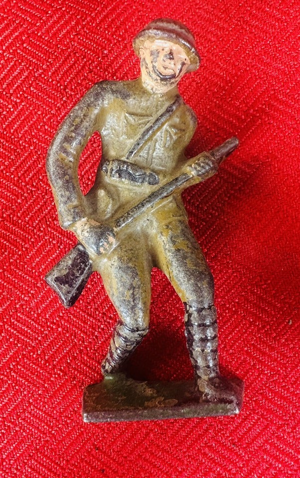 Early Barclay Lead Toy Soldiers, Airplane, Car, Chief, Cannon 1930s 19 ...