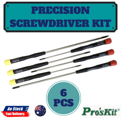 VALUE SET 6 PIECE PRECISION SCREWDRIVER SET PROS KIT (8PK-509) 6PC ...