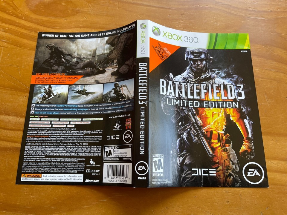 Xbox 360 Cover Art Inserts Original Authentic Microsoft - BUY 3 GET 1 ...