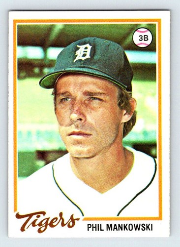 PHIL MANKOWSKI Detroit Tigers 1978 Topps Baseball Card B199 | eBay