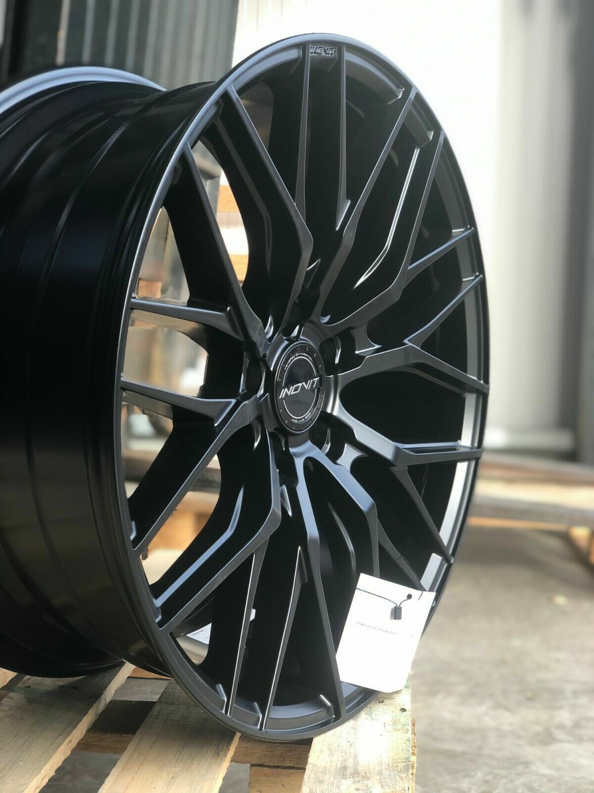 19" Inovit Blitz Alloy Wheels & Tyres 5x120 Black fits VW Transporter ...