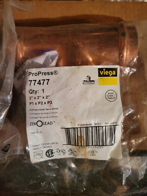 VIEGA PROPRESS 77477 ProPress tee, 2" x 2" x 2" | eBay