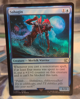 MTG Final Fantasy FFXIV Sahagin Foil 0071 Common Creature Merfolk ...
