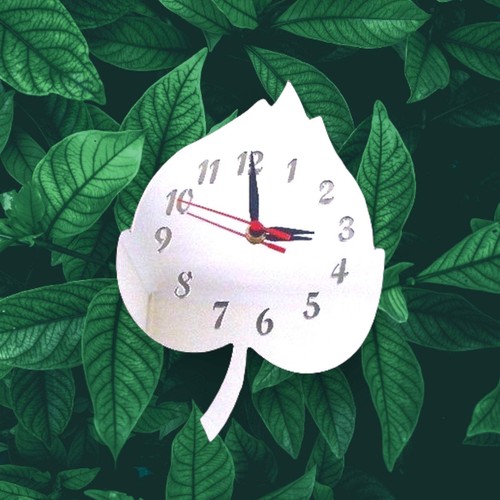 Leaf Shaped Clocks - Many Colour Choices | eBay