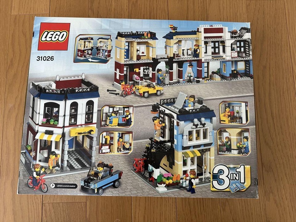 LEGO Creator 31026 Bike Shop & Café Set 3in1 Modular Building Retired ...