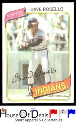 1980 Topps #122 Dave Rosello Cleveland Indians Baseball Card | eBay