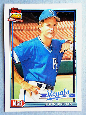 John Wathan #291 Topps 1991 Baseball Card (Kansas City Royals) | eBay