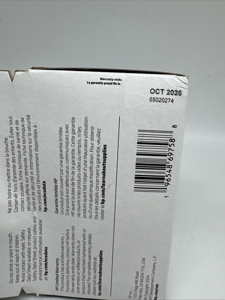 HP 936 4-Pack Standard Capacity Black/Cyan/Magenta/Yellow Sealed 10/ ...