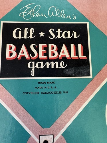Cadaco-Ellis Ethan Allen’s All Star Baseball Game 1942 /1943 | eBay