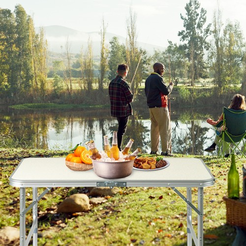 Outdoor 2.3/3/6 FT Aluminum Folding Table Picnic Party Camping Patio ...