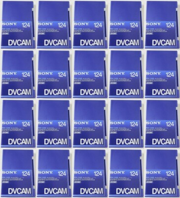 20 New Sony PDV-124N Digital Video Cassettes DVCAM 124 Minutes | eBay