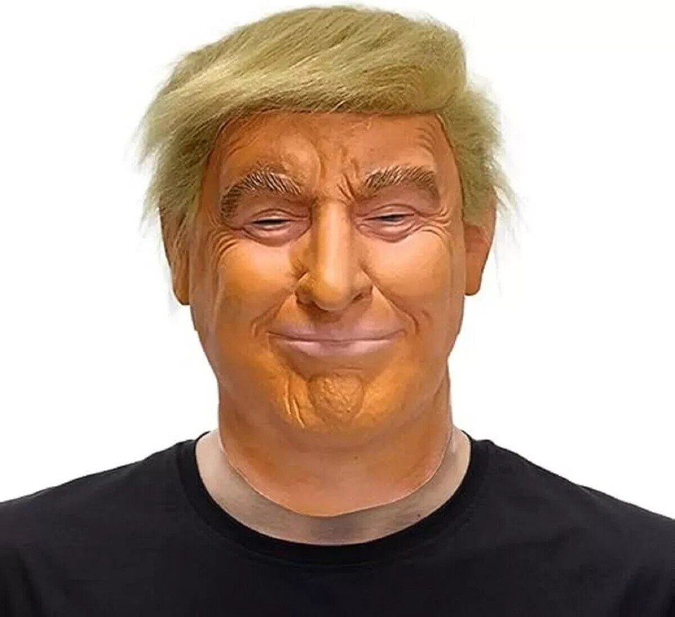 Donald Trump Latex HALLOWEEN Full Head Mask Costume Party New MAGA ...