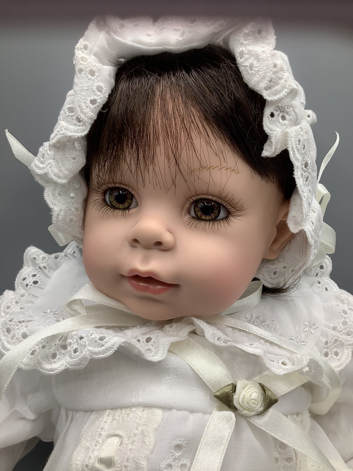 Adora Name Your Own Baby 18” KRV-048 Christening Doll Brown Hair & Eyes ...