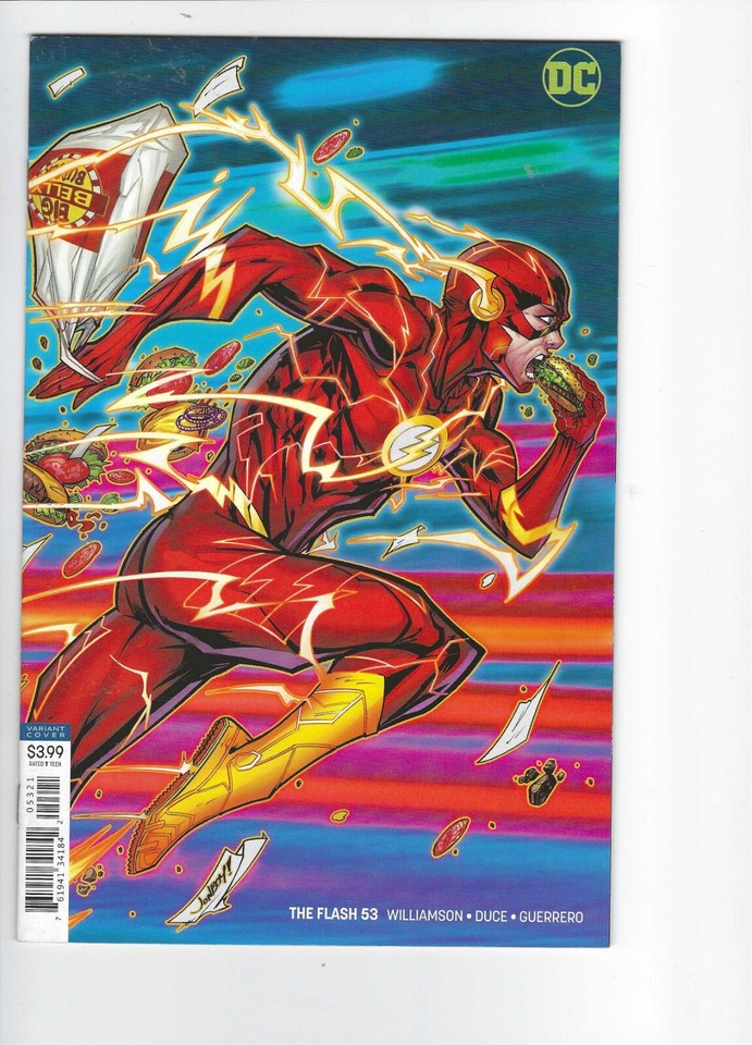 Flash #50 NM 9.4 DC Rebirth Variant Cover 2018 AND Flash #53 Variant ...