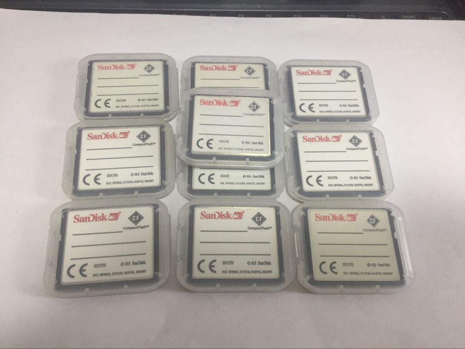 10PCS 64MB Sandisk Compact Flash Card 64MB CF Memory card SDCFB/SDCFJ ...