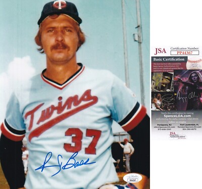 Randy Bass Minnesota Twins JSA SIGNED 8x10 2xTriple Crown AUTOGRAPHED ...