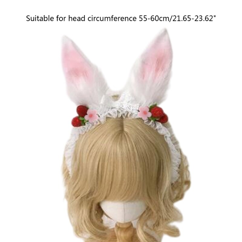 Bunny Ears Headband Plush Rabbit Ears Hair Clips for Costume Cosplay | eBay