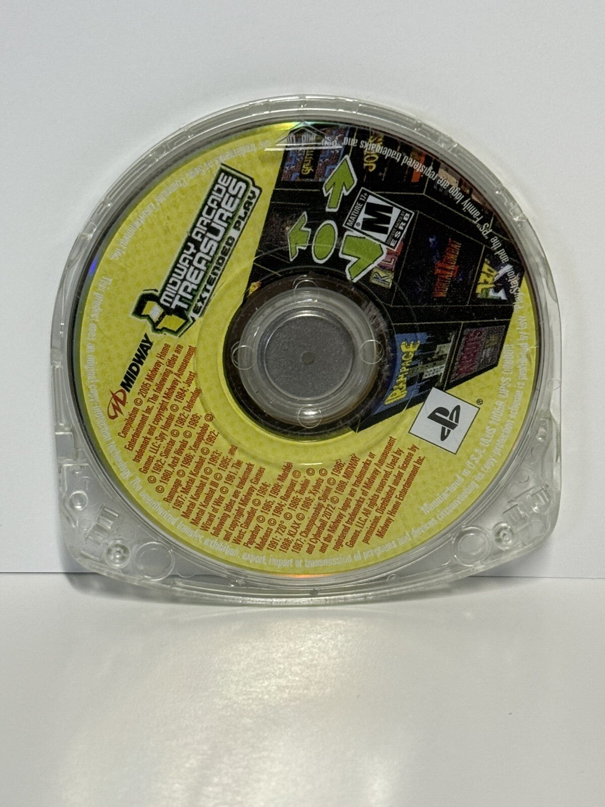 Midway Arcade Treasures Extended Play Sony PSP 2005 Disc Only ...