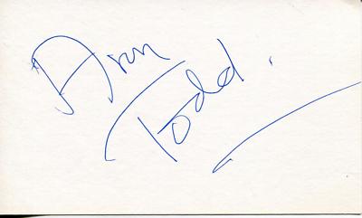 Ann Todd Autograph Signed Photo Actress Town Without Pity & Danny Boy ...