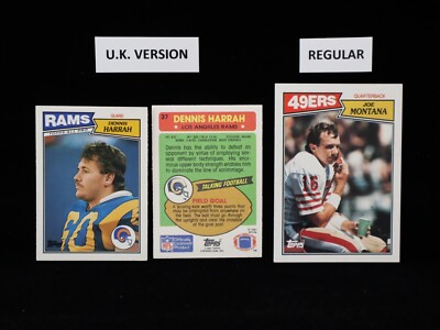 1987 Dennis Harrah Los Angeles Rams U.K. Topps Mini #37 "A" | eBay