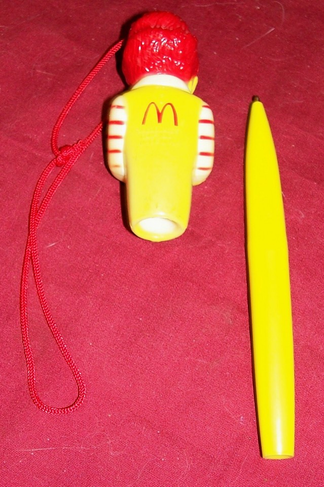 Old Ronald McDonald Ink Pen McDonalds Ad Advertising Promo Collectible ...