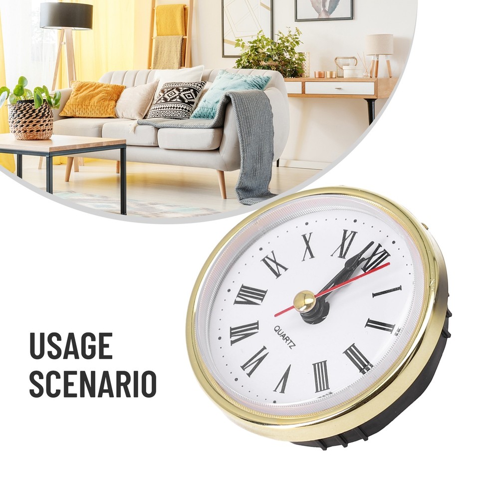 65MM Quartz Clock Inserts Movement Insert Replacement DIY Parts Roman ...