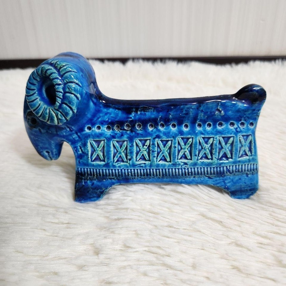 Flavia Bitossi Goat Figurine Rimini Blu Ceramic Figure Made In Italy | eBay