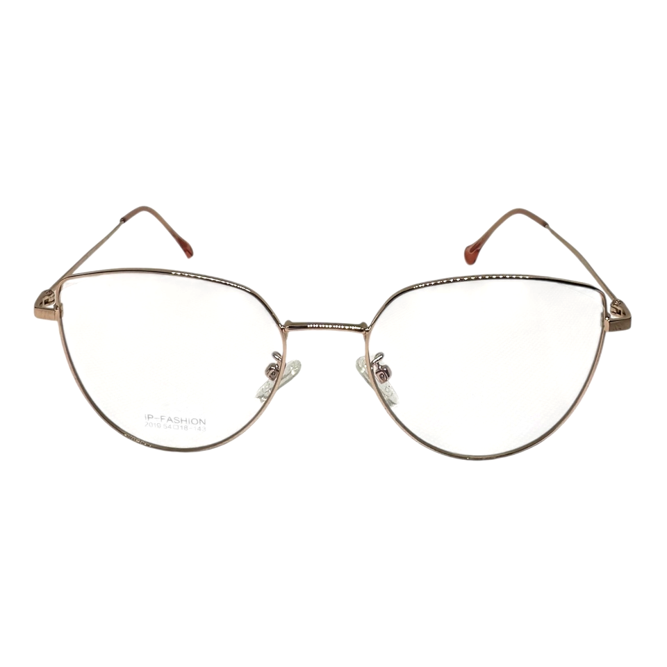 Eyeglasses Metal Gold Wire Rim Round Reading Glasses Unisex Oval ...