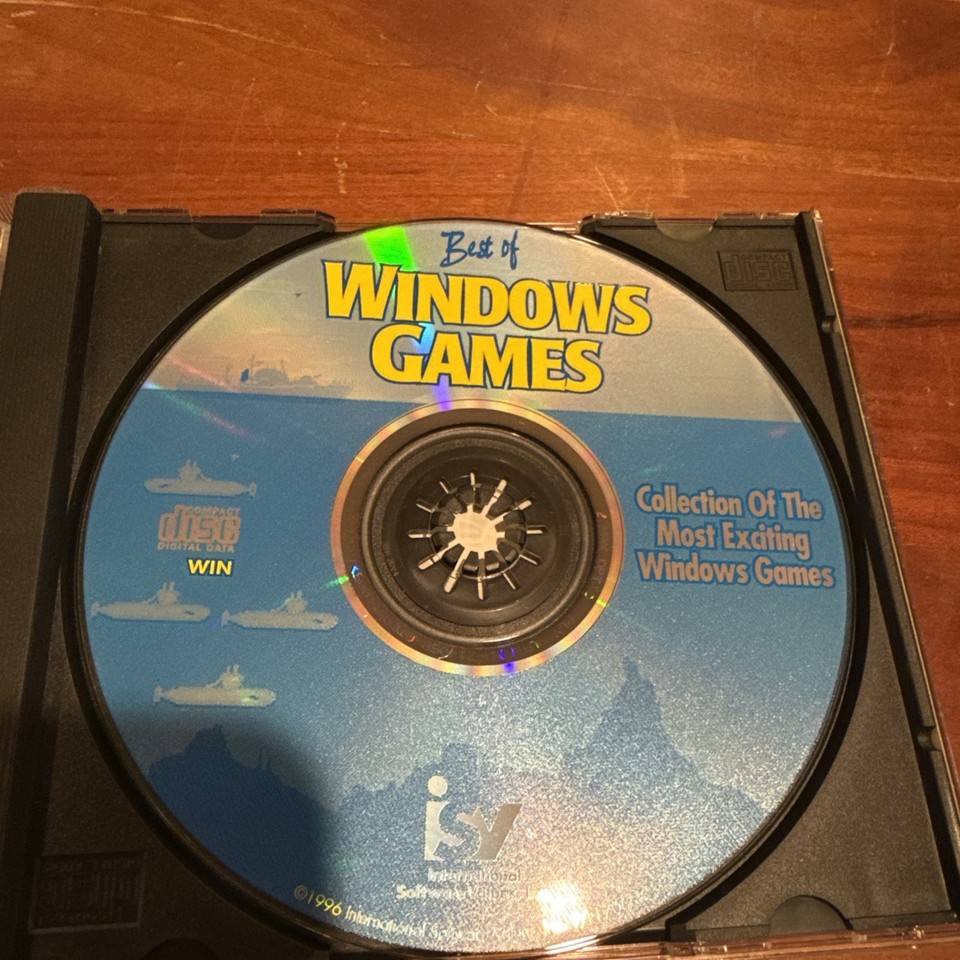 Best of Windows Games Vintage CD-ROM PC Computer Disc Rare 1996 Very ...