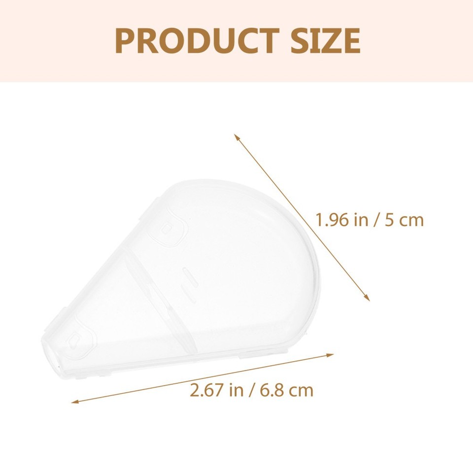 10 Pcs Brush Protection Case Plastic Cover Fan Makeup Covers Small ...